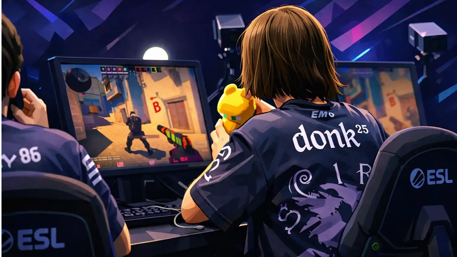 donk CS2 Crosshair Code & Settings (2026) — How to Copy Team Spirit ...